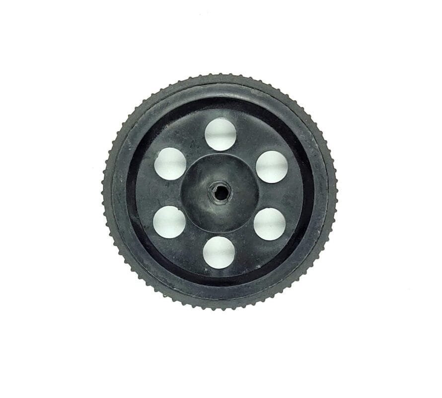 2pcs 95mm x 20mm Plastic Robotic Wheel Durable Rubber Black Tire Wheel ...