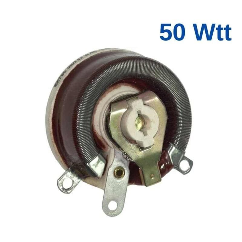 Wire Wound Resistor 100 ohms Adjustable Torodial with lock nut - SpareRobo